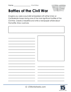 American Civil War Worksheets - 15 Worksheets.com
