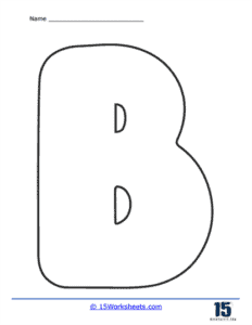 Bubble Letter B Worksheets - 15 Worksheets.com