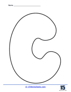 Bubble Letter C Worksheets - 15 Worksheets.com