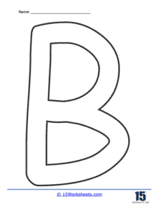 Bubble Letter B Worksheets - 15 Worksheets.com