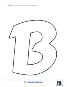 Bubble Letter B Worksheets - 15 Worksheets.com