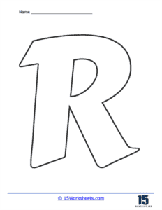 Bubble Letter R Worksheets - 15 Worksheets.com