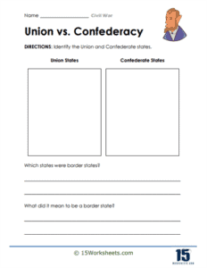 American Civil War Worksheets - 15 Worksheets.com