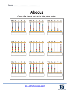 Abacus Worksheets - 15 Worksheets.com
