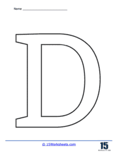Bubble Letter D Worksheets - 15 Worksheets.com