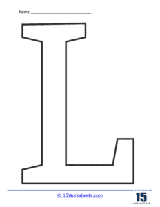 Bubble Letter L Worksheets | Templates & Practice - 15 Worksheets.com