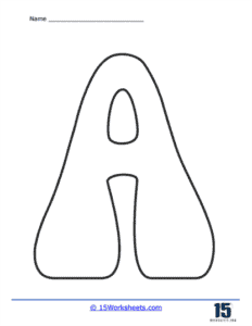 Bubble Letter A Worksheets - 15 Worksheets.com