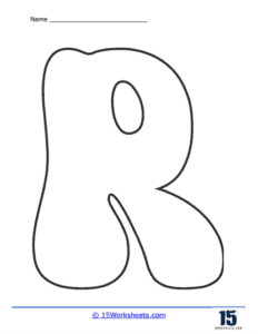 Bubble Letter R Worksheets - 15 Worksheets.com