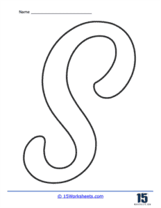 Bubble Letter S Worksheets - 15 Worksheets.com