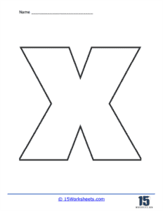 Bubble Letter X Worksheets - 15 Worksheets.com