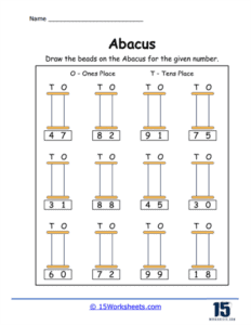 Abacus Worksheets - 15 Worksheets.com