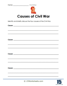 American Civil War Worksheets - 15 Worksheets.com