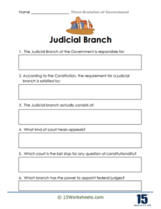 Branches of Government Worksheets - 15 Worksheets.com