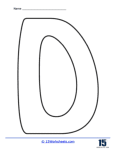 Bubble Letter D Worksheets - 15 Worksheets.com