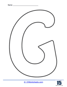 Bubble Letter G Worksheets | Confidence Builders - 15 Worksheets.com