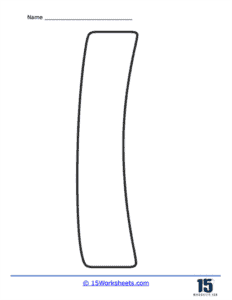 Bubble Letter I Worksheets | Shape Form Helpers - 15 Worksheets.com