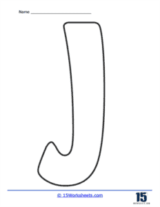 Bubble Letter J Worksheets - 15 Worksheets.com