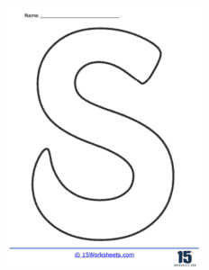 Bubble Letter S Worksheets - 15 Worksheets.com