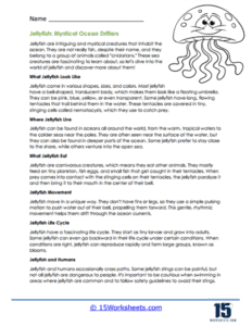 Ocean Animals Worksheets | Life Science - 15 Worksheets.com
