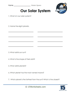 Outer Space Worksheets - 15 Worksheets.com