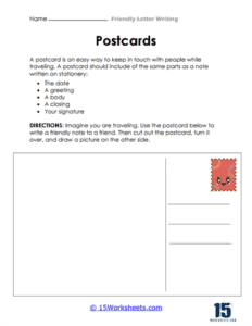 Friendly Letter Writing Worksheets