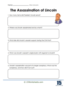 Abe Lincoln Worksheets