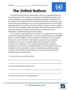Nonfiction Passages Worksheets | Reading Comp. - 15 Worksheets.com