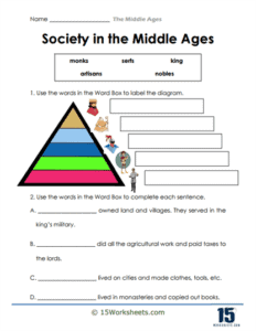 Middle Ages Worksheets | World History PDFs - 15 Worksheets.com
