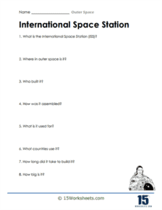 Outer Space Worksheets - 15 Worksheets.com