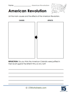 American Revolution Worksheets