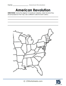American Revolution Worksheets