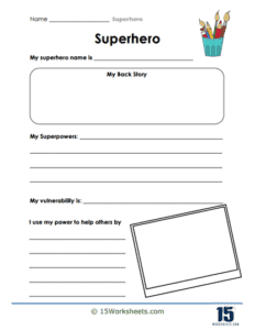 Superhero Worksheets | Literacy Activities - 15 Worksheets.com