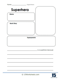Superhero Worksheets | Literacy Activities - 15 Worksheets.com
