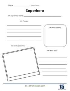Superhero Worksheets | Literacy Activities - 15 Worksheets.com