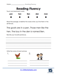 Reading Fluency Worksheets - 15 Worksheets.com