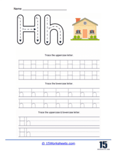 D'Nealian Style Print Worksheets - 15 Worksheets.com