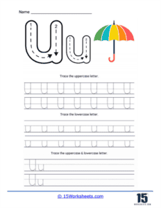D'Nealian Style Print Worksheets - 15 Worksheets.com