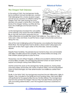 Historical Fiction Worksheets - 15 Worksheets.com