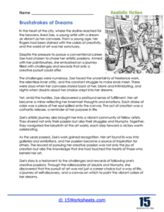 Realistic Fiction Worksheets - 15 Worksheets.com