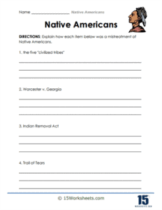 Native Americans Worksheets | Social Studies - 15 Worksheets.com