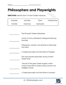 Ancient Greece Worksheets - 15 Worksheets.com