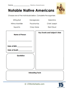 Native Americans Worksheets | Social Studies - 15 Worksheets.com