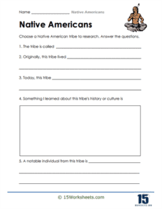 Native Americans Worksheets | Social Studies - 15 Worksheets.com
