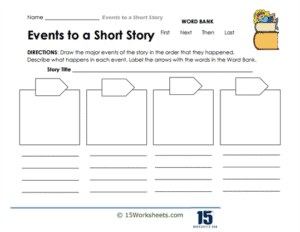 Events to a Short Story Worksheets - 15 Worksheets.com