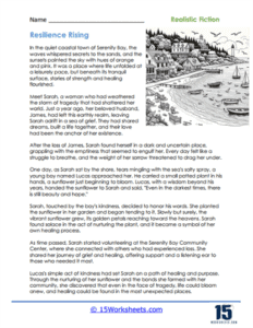 Realistic Fiction Worksheets - 15 Worksheets.com