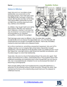 Realistic Fiction Worksheets - 15 Worksheets.com