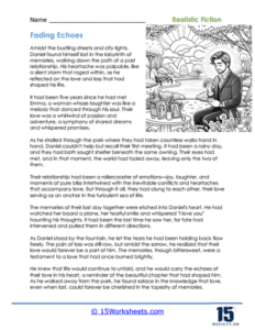 Realistic Fiction Worksheets - 15 Worksheets.com