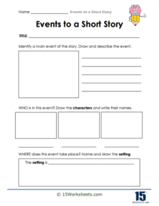 Events to a Short Story Worksheets - 15 Worksheets.com