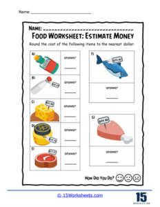 Estimating Money Worksheets - 15 Worksheets.com