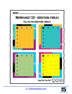 Addition Tables Worksheets - 15 Worksheets.com
